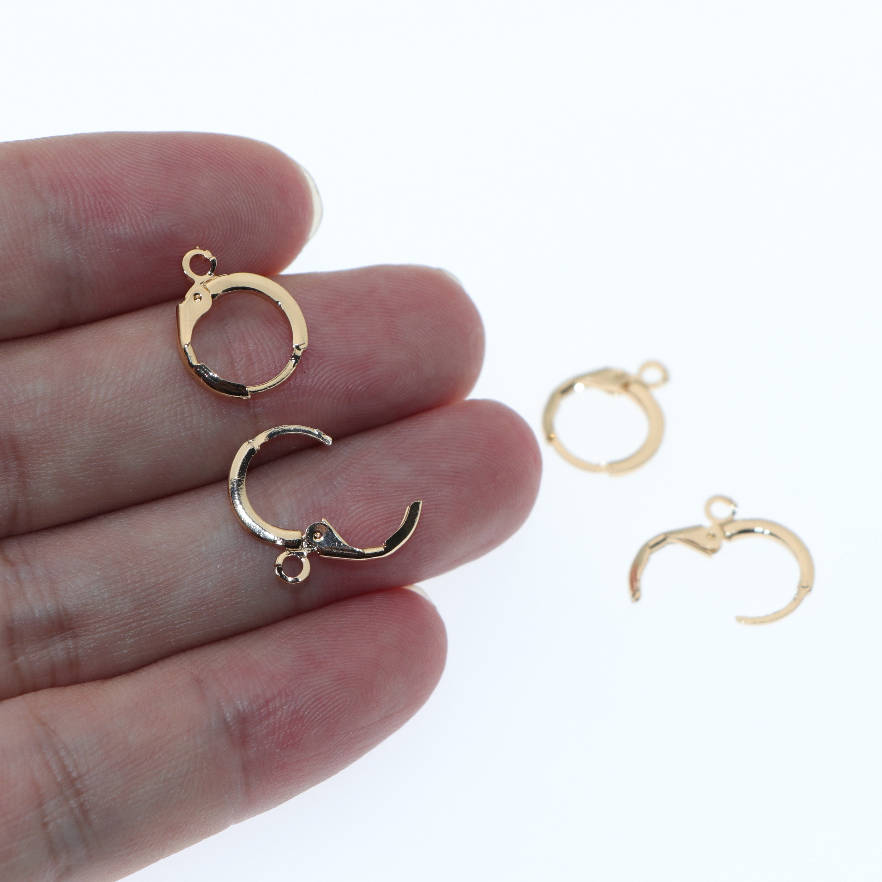 Brass Clasp Raw Brass Leverback Earring Clasp Earring | Etsy