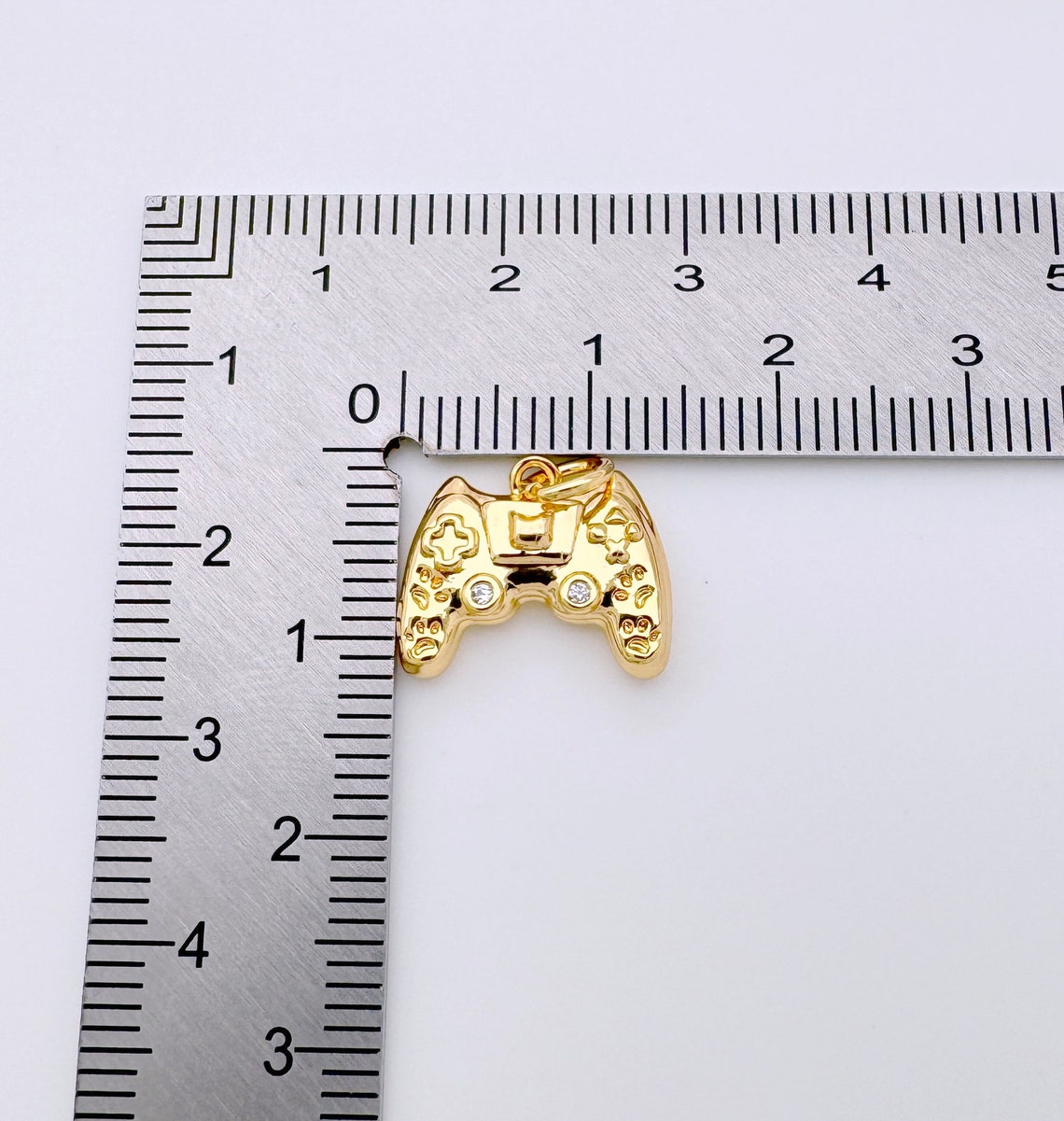 Joystick Charms Gamer Necklace Gift Idea Pendant 16K Gold Filled Game ...