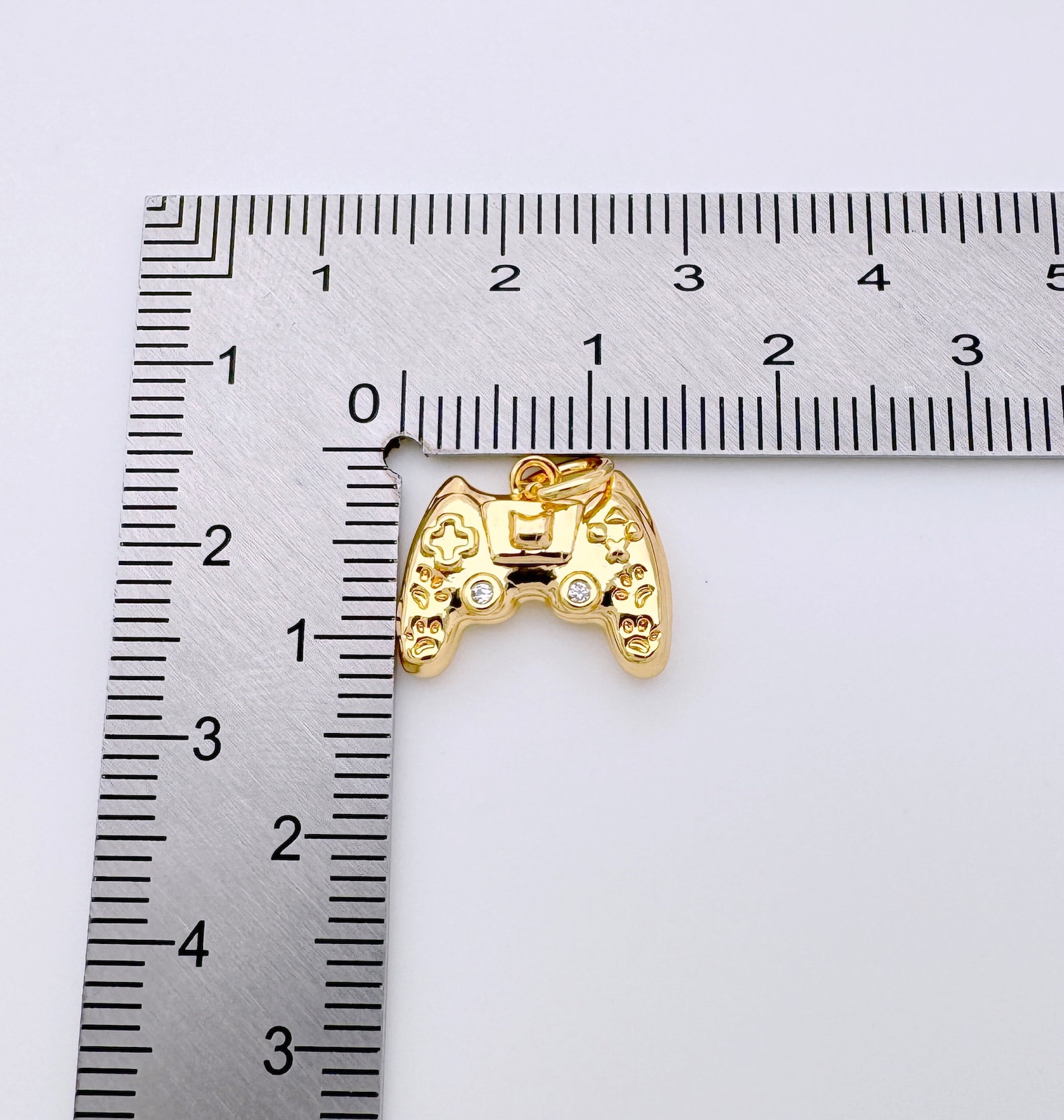 Joystick Charms Gamer Necklace Gift Idea Pendant 16K Gold Filled Game ...