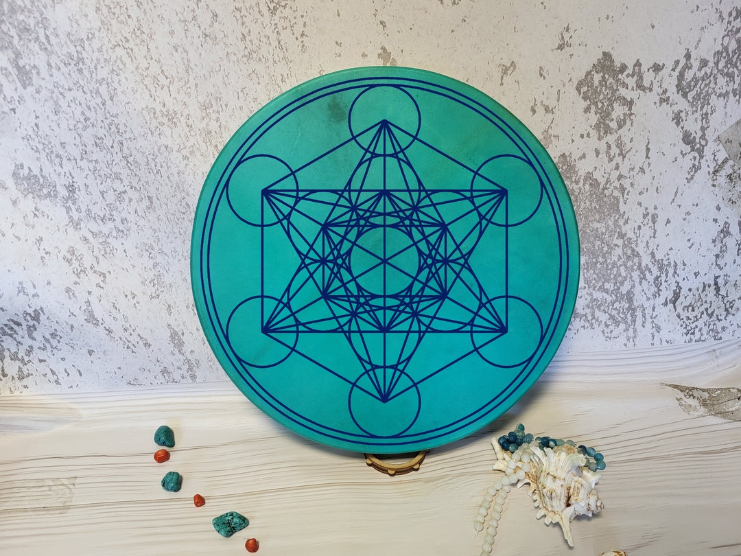 Ocean Drum 12 Inch ( 30 Cm) With Metatron, Meditation Drum , Sea Drum ...