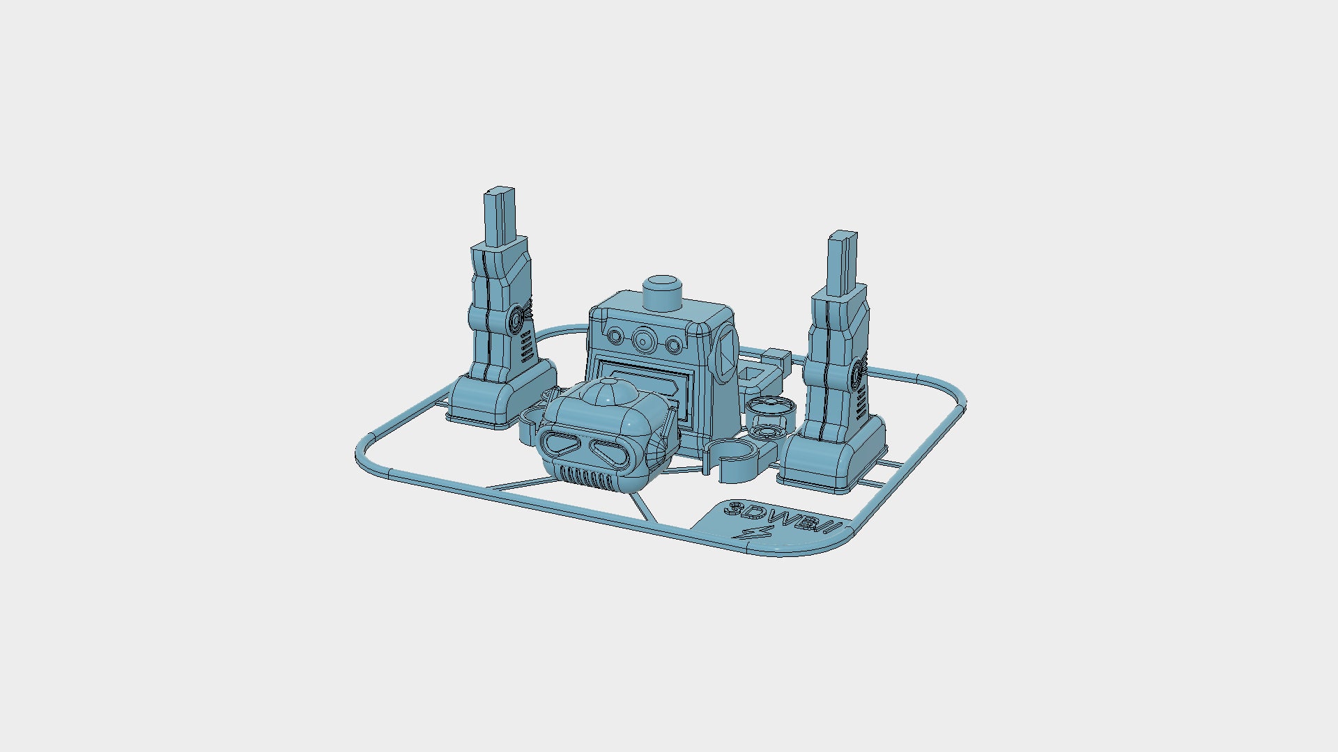 Retro Robot Kit / Model for 3d-printing - Etsy
