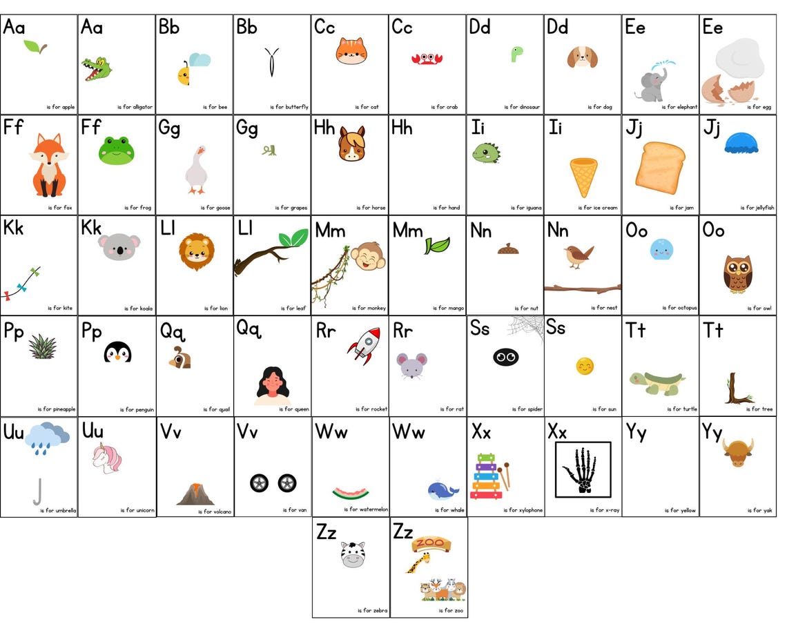 My Handprint Alphabet Book, ABC Handprint Book Template PDF, Ready to ...