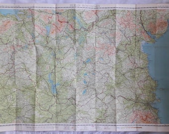 1950s Map of Dublin - Etsy