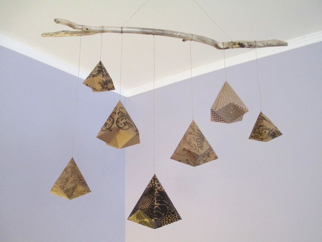 Mobile Origami Paper Diamonds eterno - Etsy New Zealand