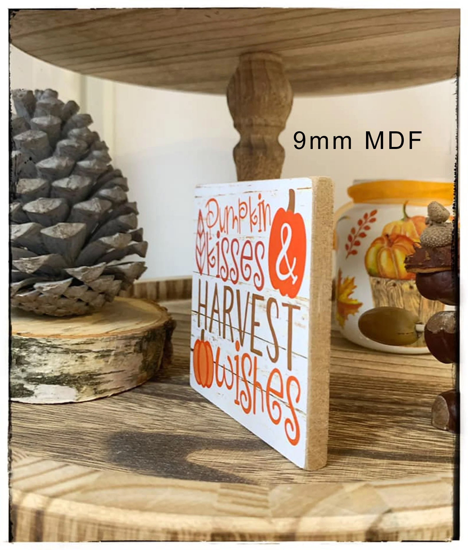 Wooden Square Plaque/sign fresh Baked Pumpkin Pie Autumn Fall Pumpkins ...