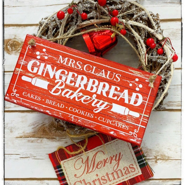 Mrs Claus Bakery Sign - Etsy