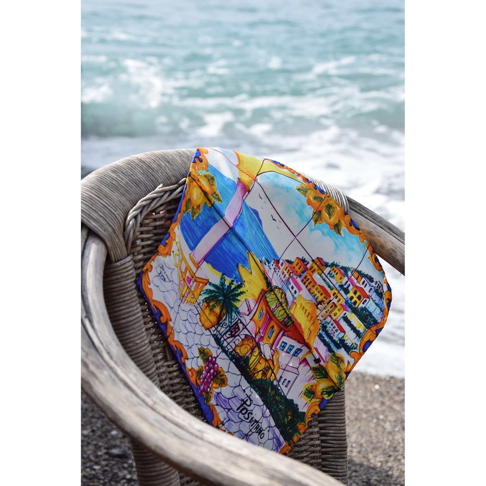 Positano Pocket Square | Amalfi Coast Collection | Positano Men's ...