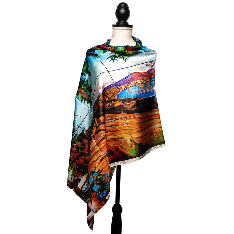 Italian Silk Scarves Amalfi Coast Silk Scarves 100% Pure - Etsy UK
