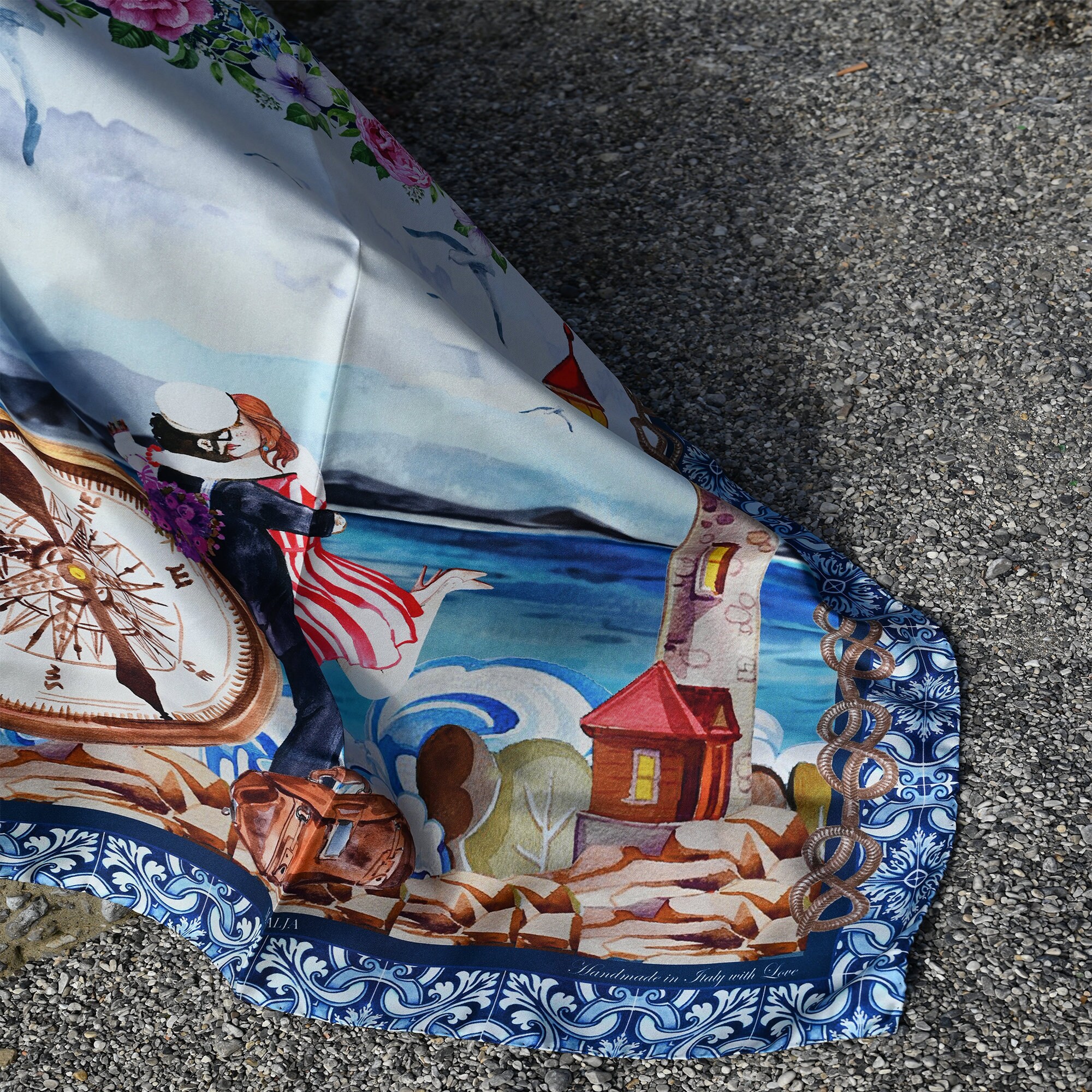 Women's Foulard Amalfi Coast Collection Sailor Scarf - Etsy