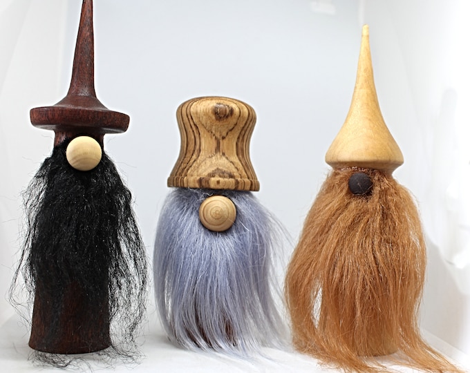 Wooden Gnomes - Gonks Handmade, Lathe Turned Wood Gnome - Gonk Made ...