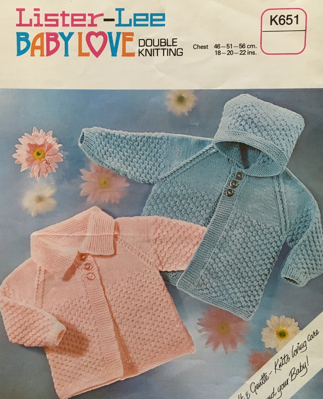 Pdf Download, Lister-lee Baby Love K651, Vintage Knitting Pattern, Baby ...