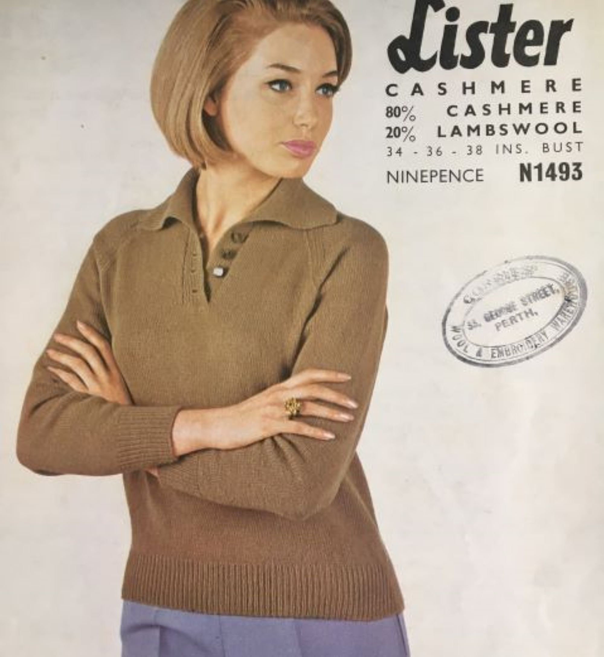 Lister No N1493 Vintage Knitting Pattern Lady's Cashmere - Etsy