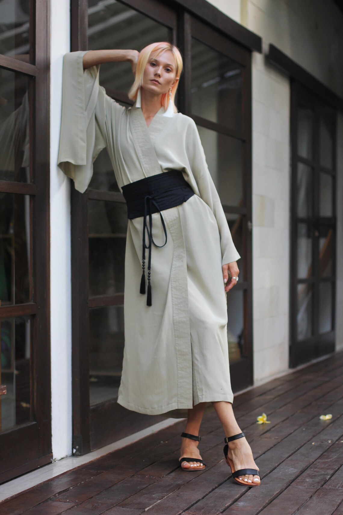 Wide Belt Japan Obi Belt Fabric Belt Linen Belt Rayon - Etsy