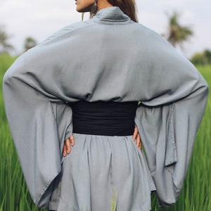 Wide Obi Japanese Style Belt, Linen Belt Sash, Black Fabric Belt - Etsy