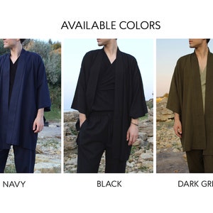 Man Kimono, Haori Jacket, Japanese Kimono, Mens Jacket, Brown Kimono ...