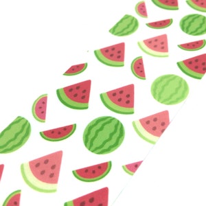 Fruity Watermelon Bookmark, Kawaii Fruit Art, Cute Food Bookmark, Melon ...