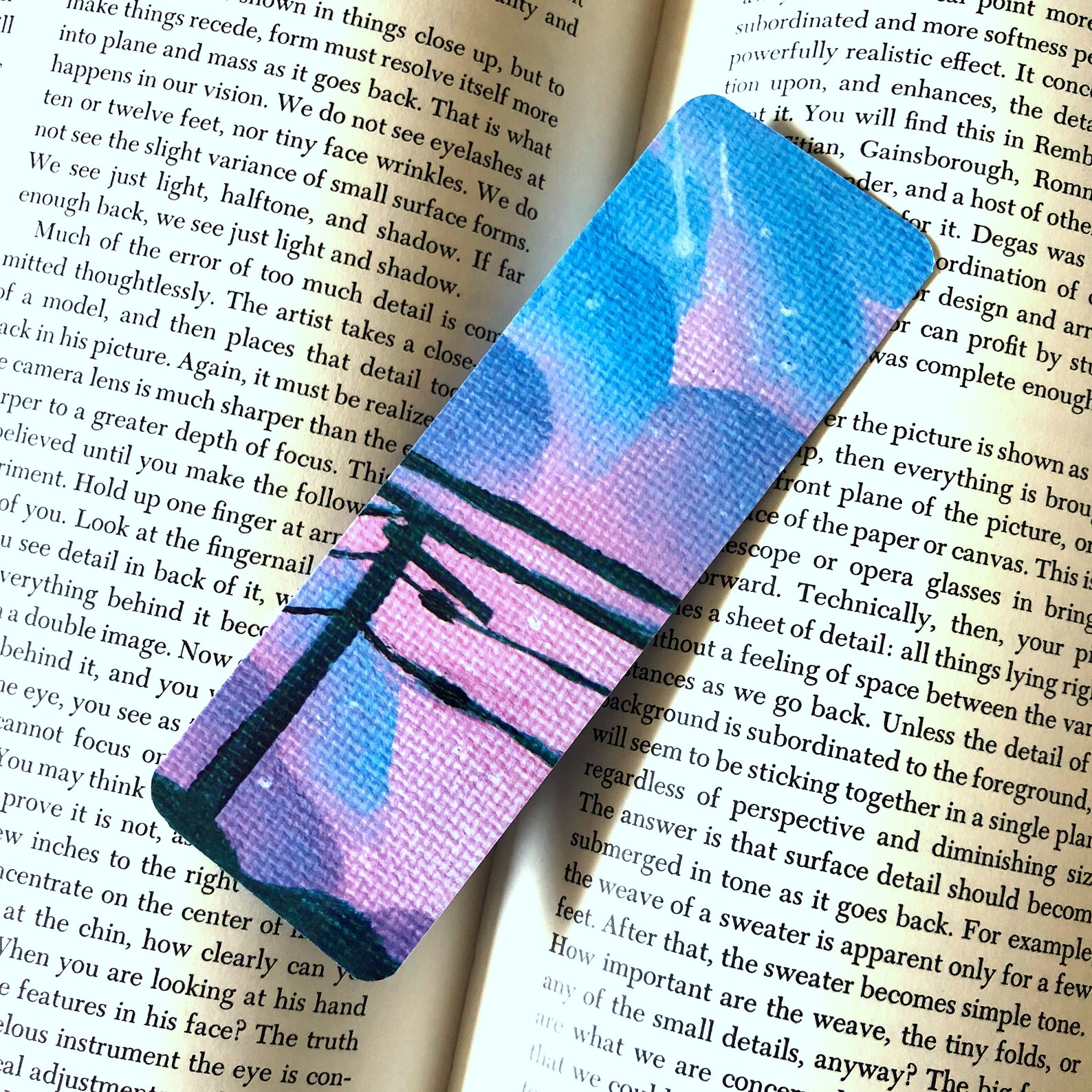Dreamy Skies bookmarks evening sky bookmark aesthetic art | Etsy