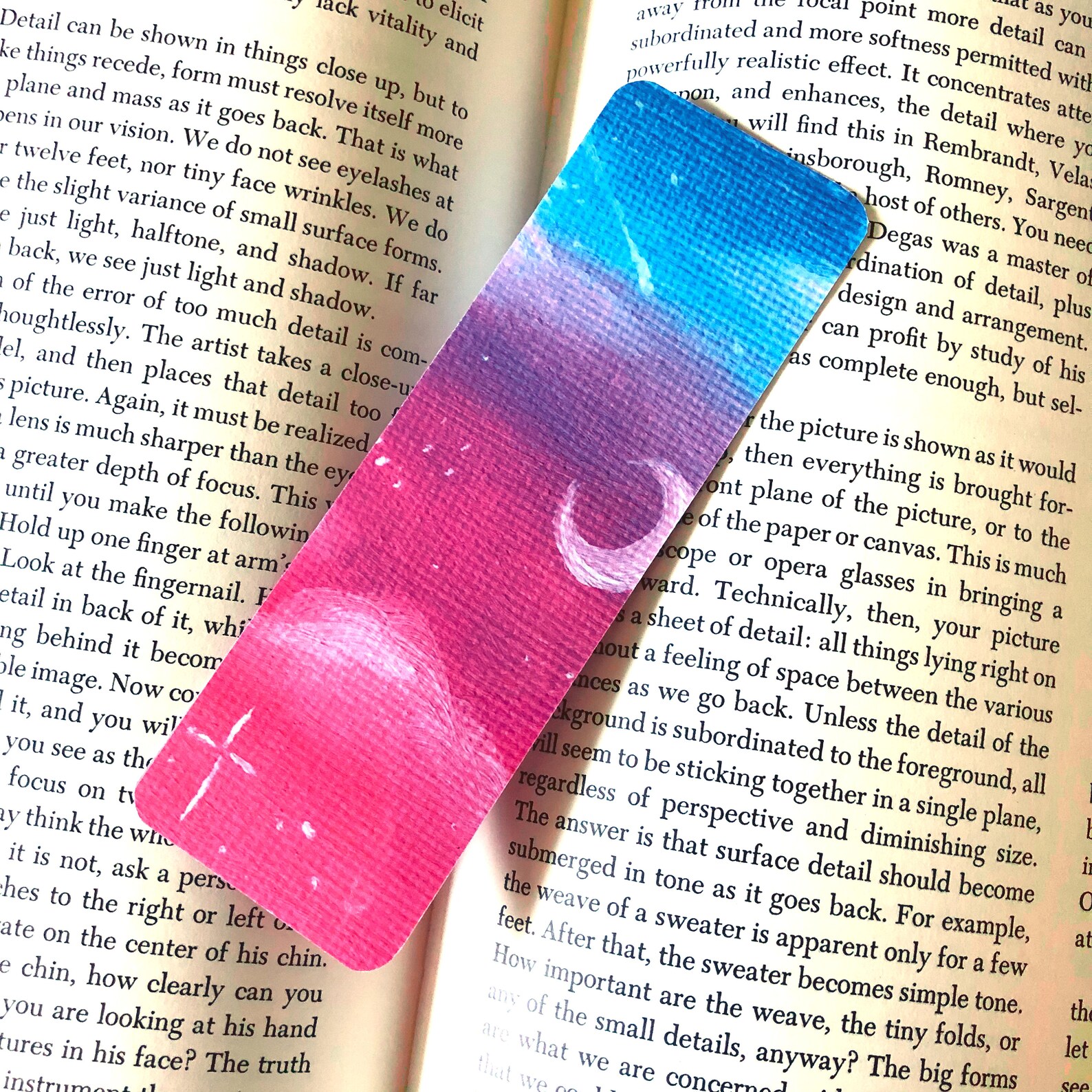 Dreamy Skies bookmarks evening sky bookmark aesthetic art | Etsy