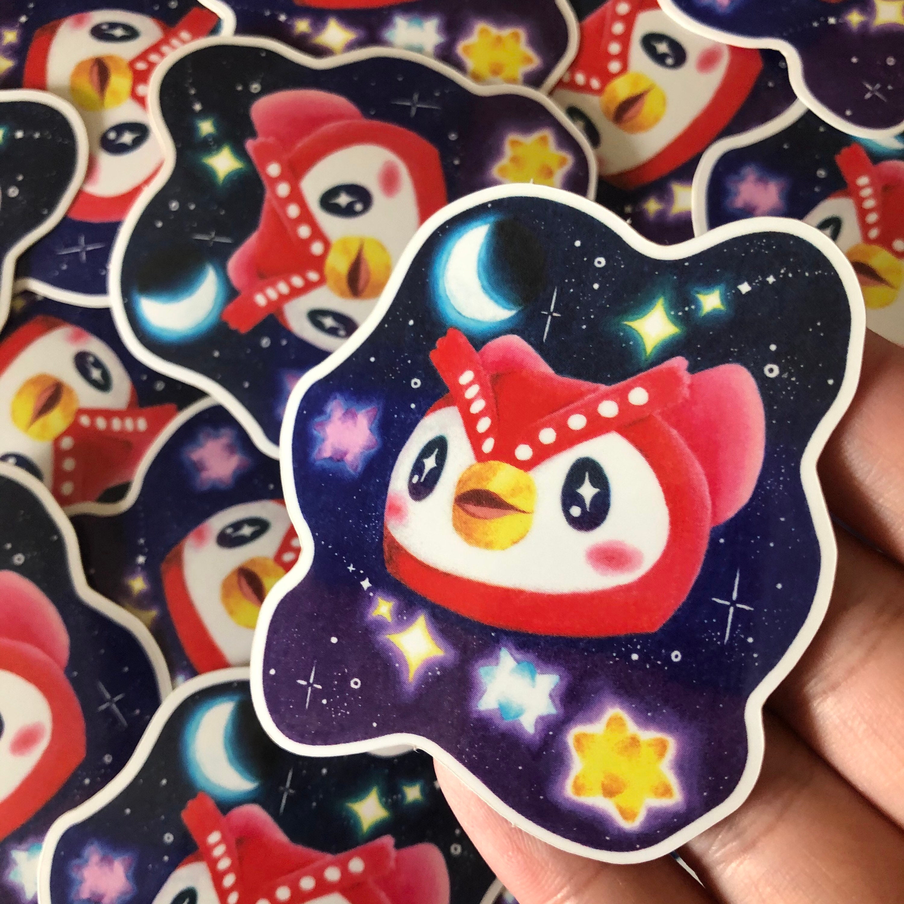 Celeste sticker illustrated vinyl sticker kawaii videogame | Etsy