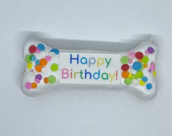 Dog Happy Birthday Bone - Etsy