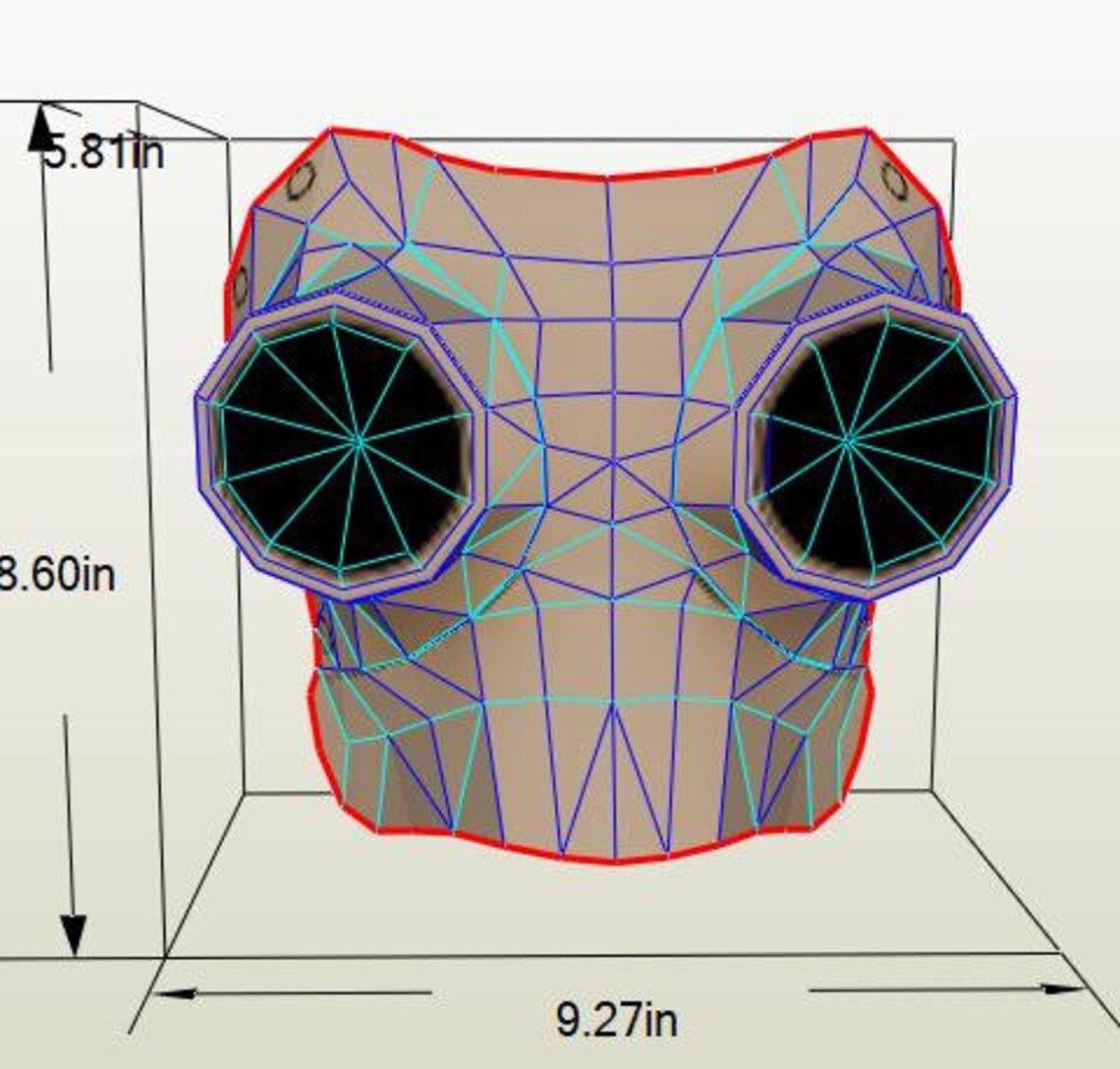 Inasa Yoarashi Knee Pad Foam Template Pattern - Etsy