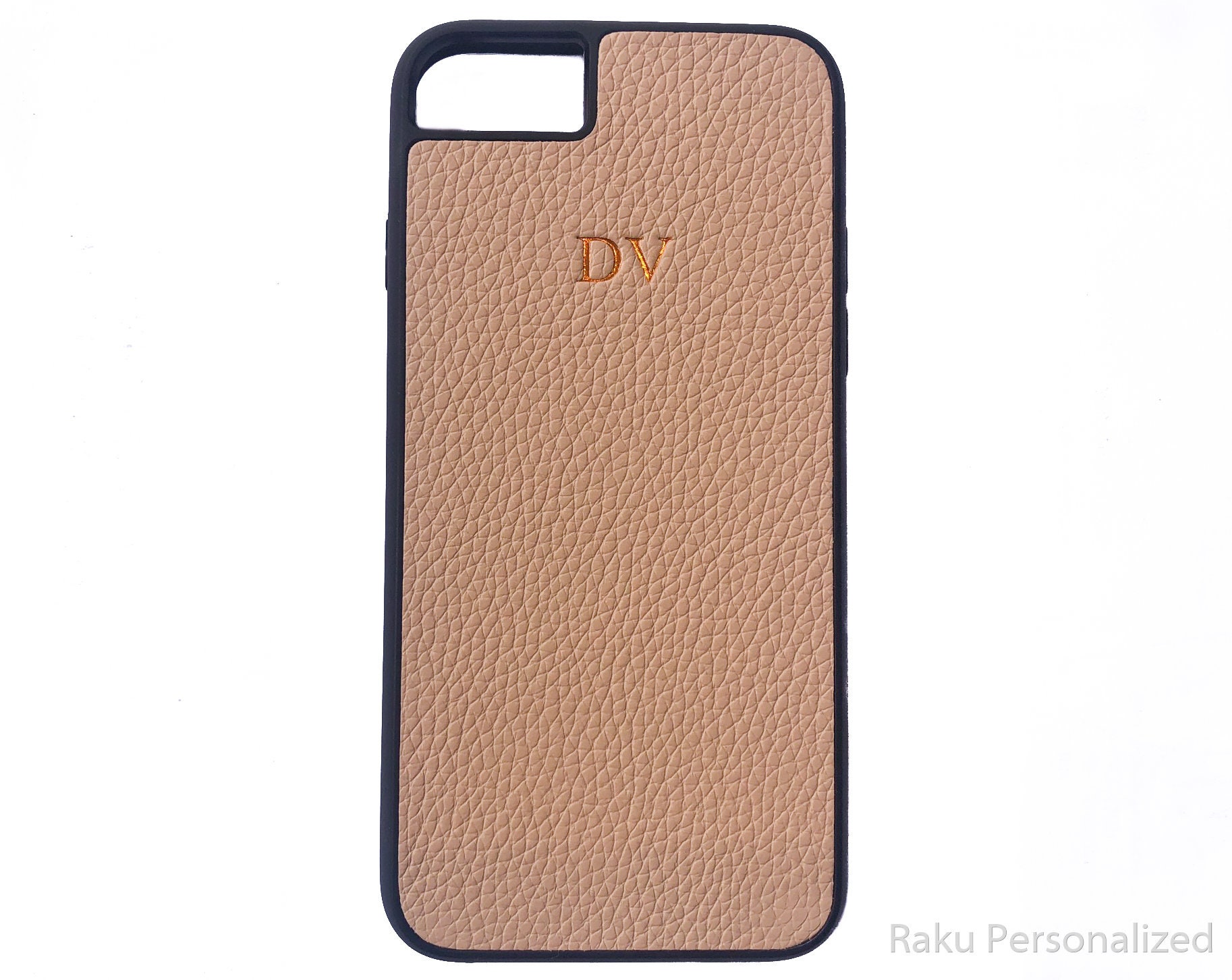 Phone Case Iphone 7 Personalised Black Leather Iphone 7 / 8 - Etsy ...