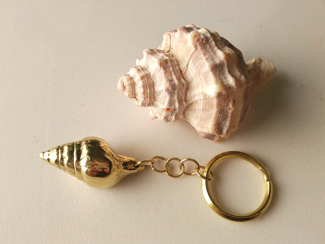 Solid Brass Keychain, Snail Keychain, Sea Lovers Keychain, Boater ...