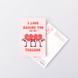 Cute Teacher Valentine's Day Card Instant Valentines Download Printable ...