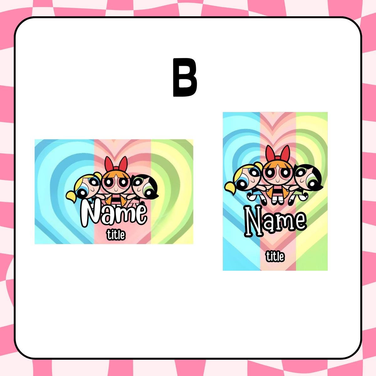 Custom Powerpuff Girls Badge Reel: Personalized Nurse/teacher ID - Etsy