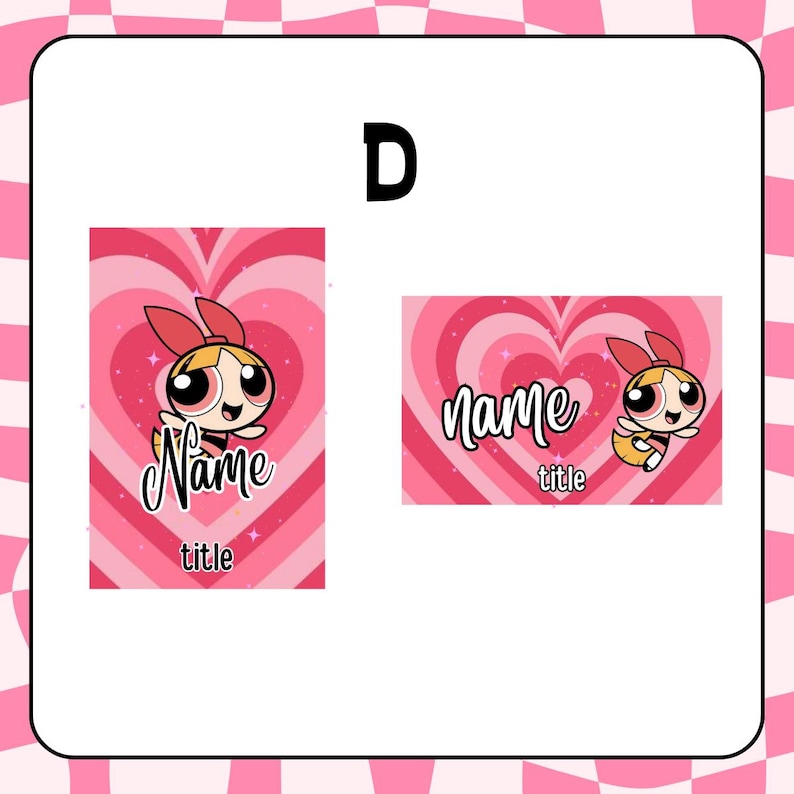 Custom Powerpuff Girls Badge Reel: Personalized Nurse/teacher ID - Etsy