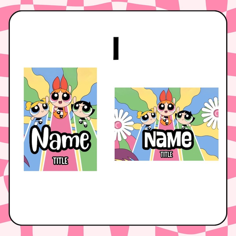 Custom Powerpuff Girls Badge Reel: Personalized Nurse/teacher ID - Etsy