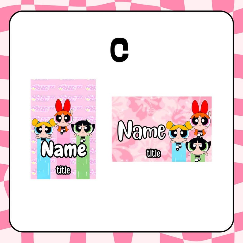 Custom Powerpuff Girls Badge Reel: Personalized Nurse/teacher ID - Etsy
