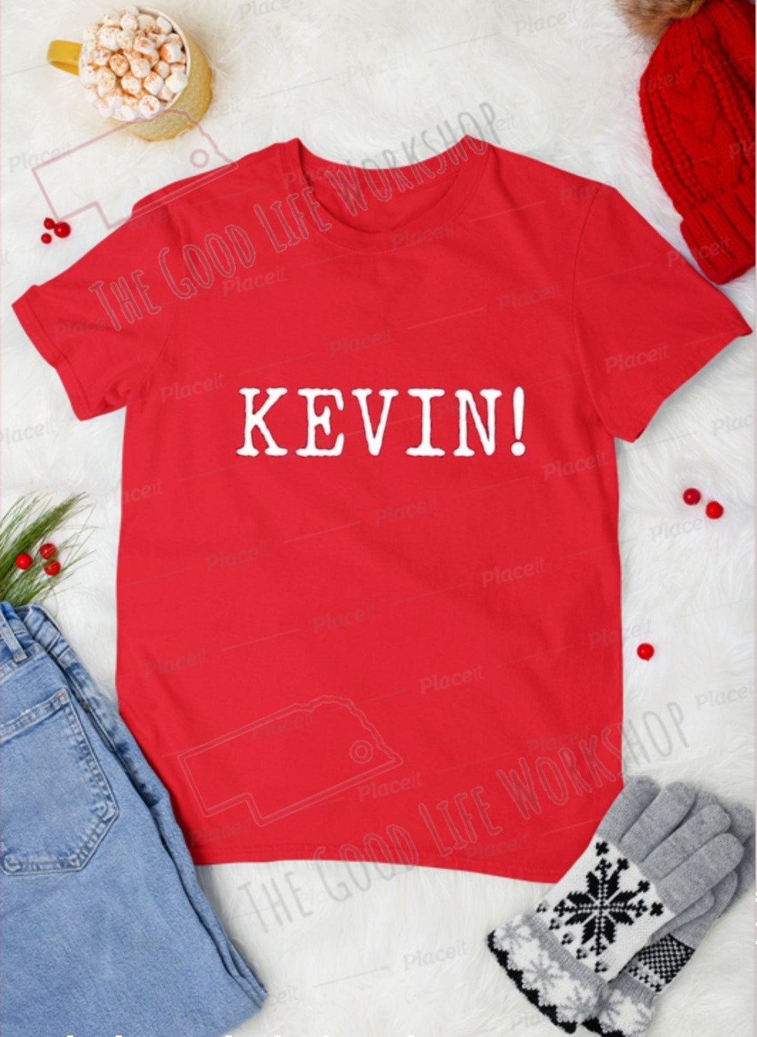 Home Alone Christmas Shirt Movie Sayings Kevin Eating Junk and Watching ...
