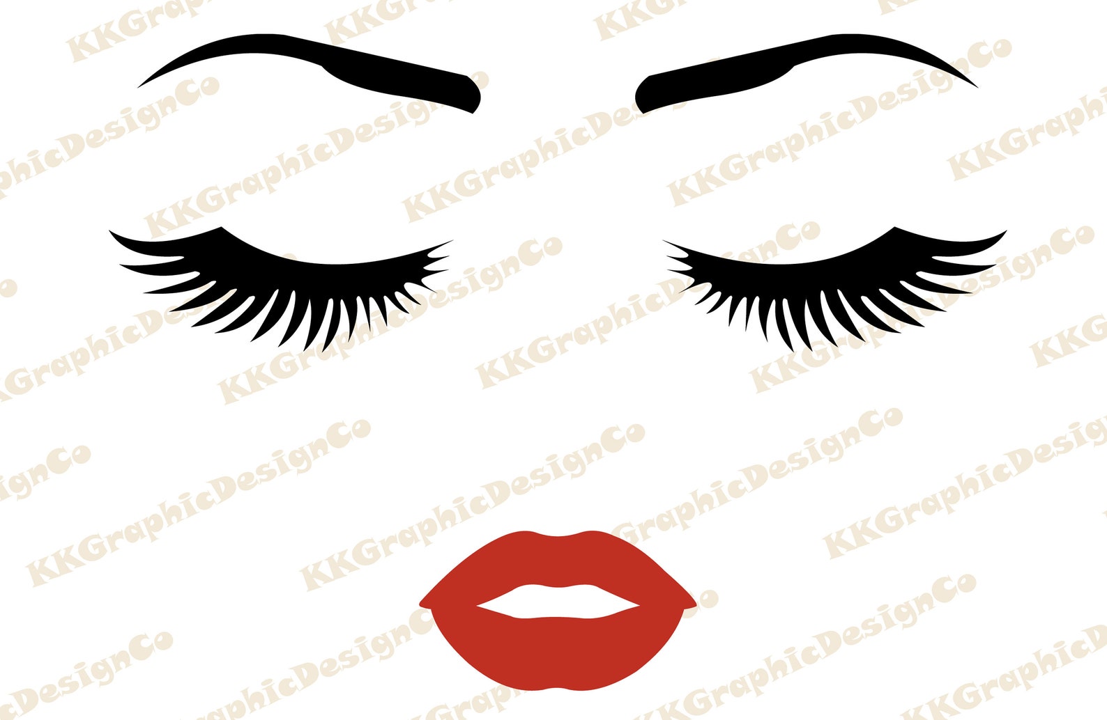 Femme visage svg Cils svg Yeux svg Maquillage svg Cils pour | Etsy