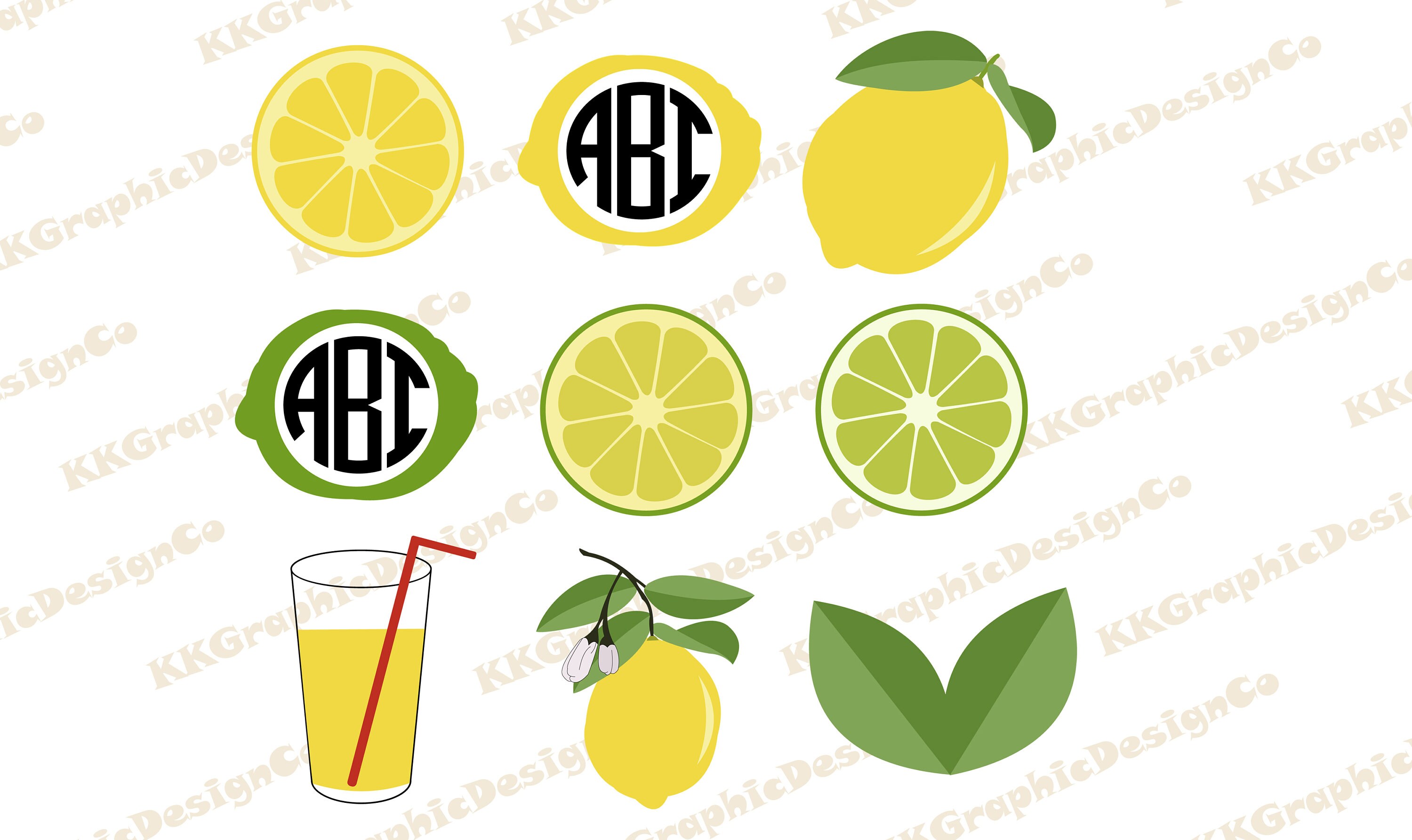 Lime svg Lemon monogram svg Lemon svg Tequila svg Lemonade svg | Etsy