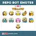 REPO BOT YELLOW Emotes Set | Twitch | Youtube | Discord | Streaming ...