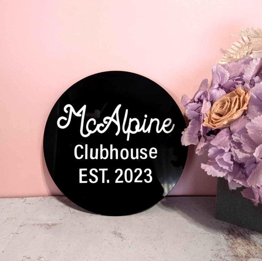 Acrylic Cubby Sign - Etsy