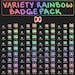 10 Variety Rainbow Badge Pack - Etsy