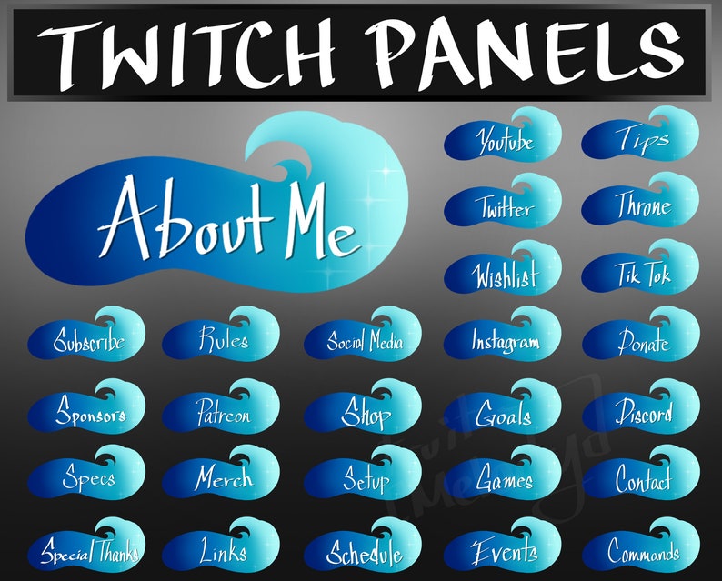 Variety Pack Twitch Panels - Etsy