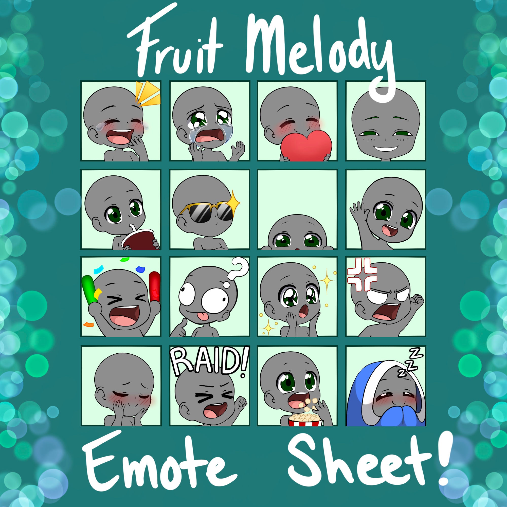16 Emotes Base Pack - Etsy