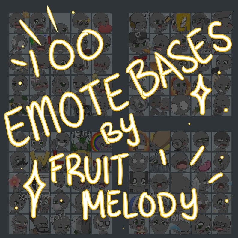100 Emote Base Pack - Etsy