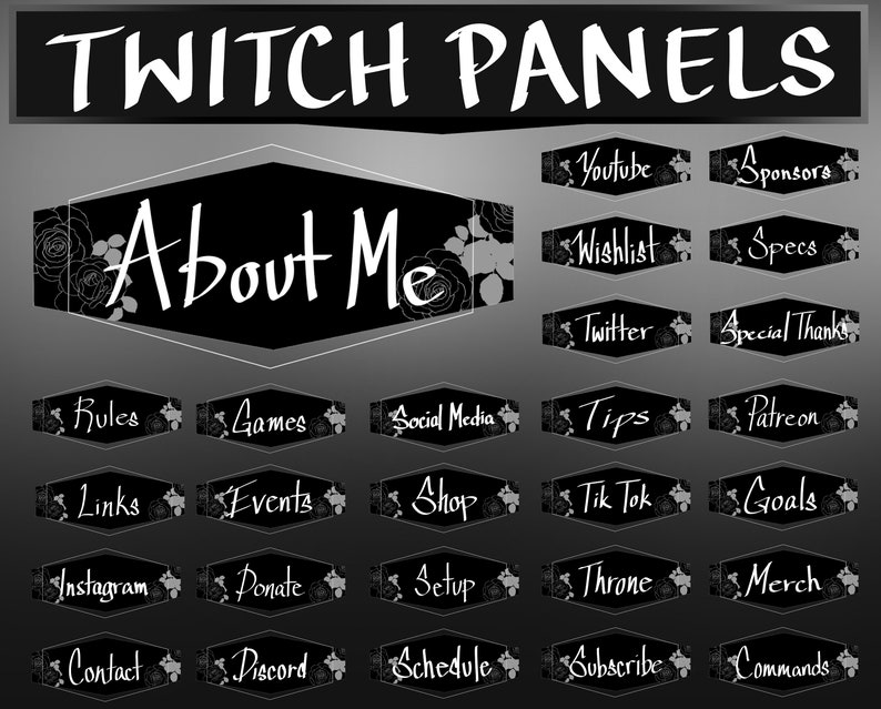 Variety Pack Twitch Panels - Etsy