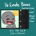 16 Emotes Base Pack - Etsy