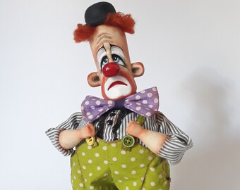 Happy Sad Face Clown - Etsy