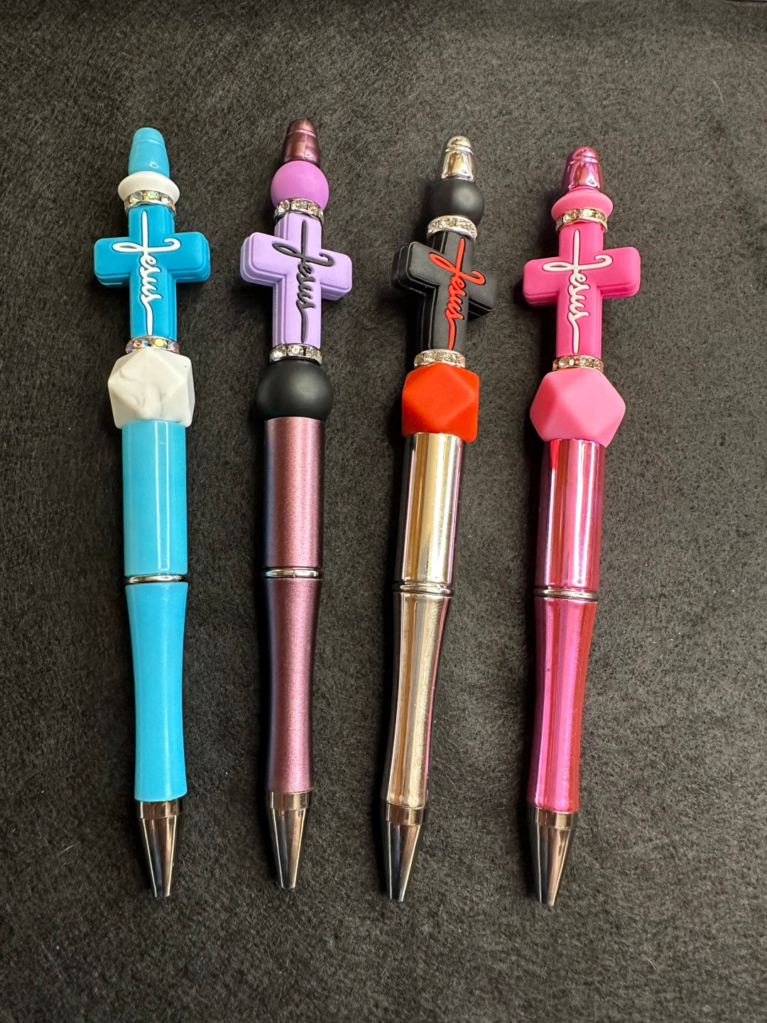 Beaded Pen, Jesus Pen, Small Gift for Friend, Religious Gifts ...