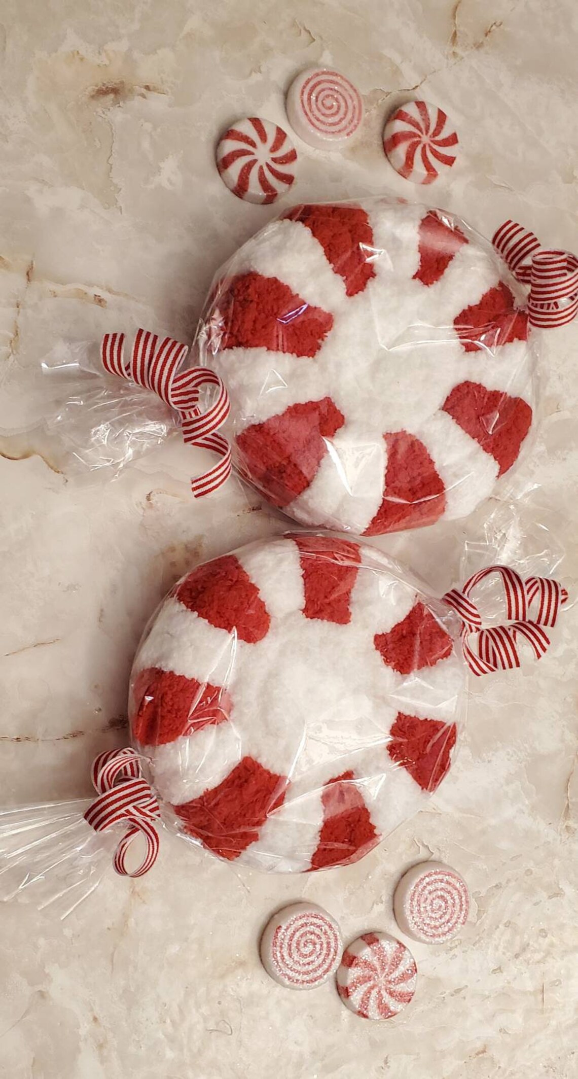 Fake Peppermint Candy Set, Christmas Tree Decor, Faux Candies - Etsy