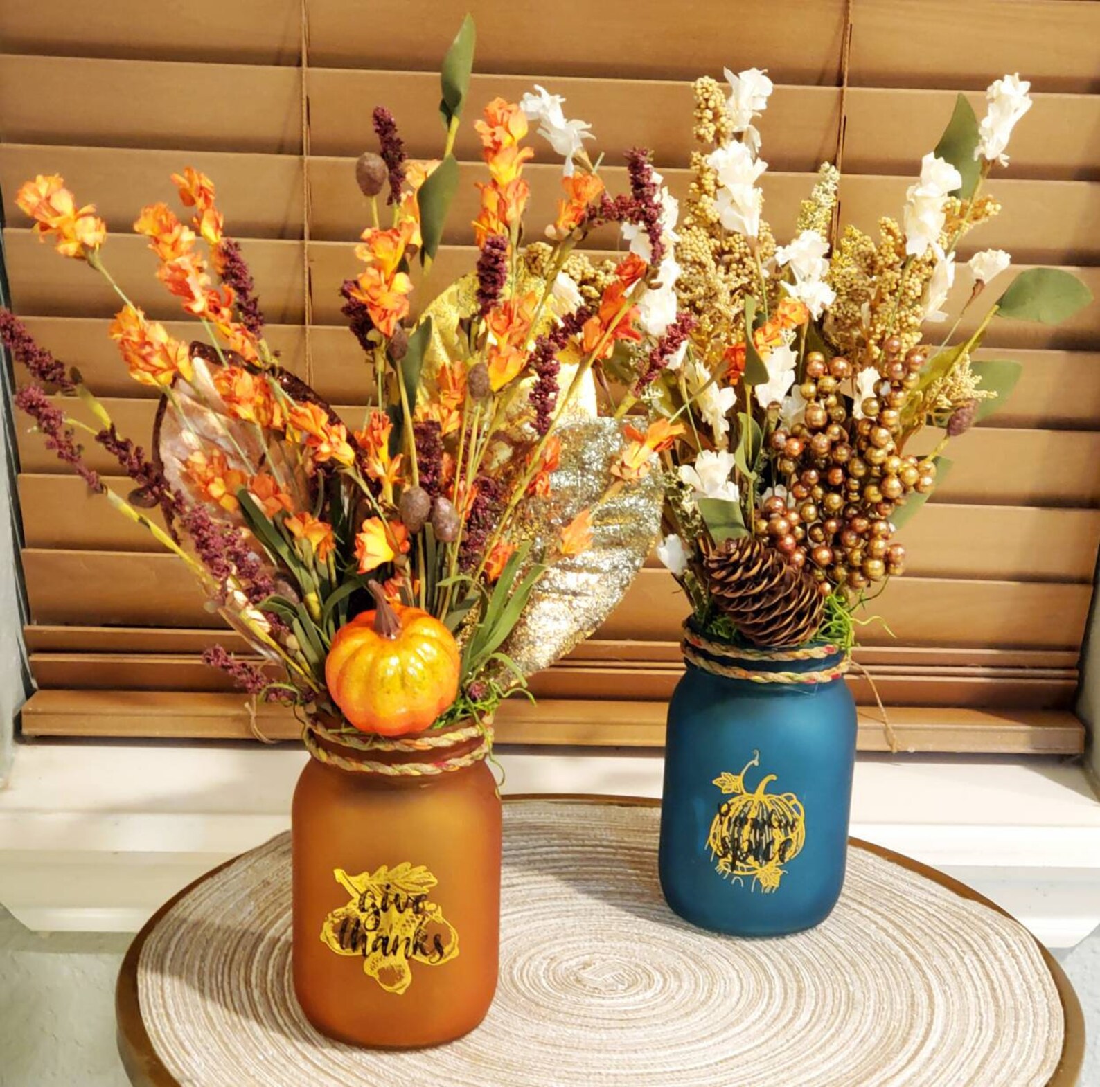 Fall Arrangement Set Fall Table Top Decor Farmhouse - Etsy