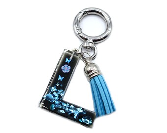 Letter L Keychain - Etsy