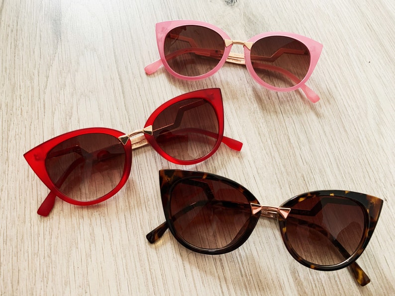 Women Retro Triangle Cat Eyes Sunglasses Sun Shade Glasses Etsy Uk