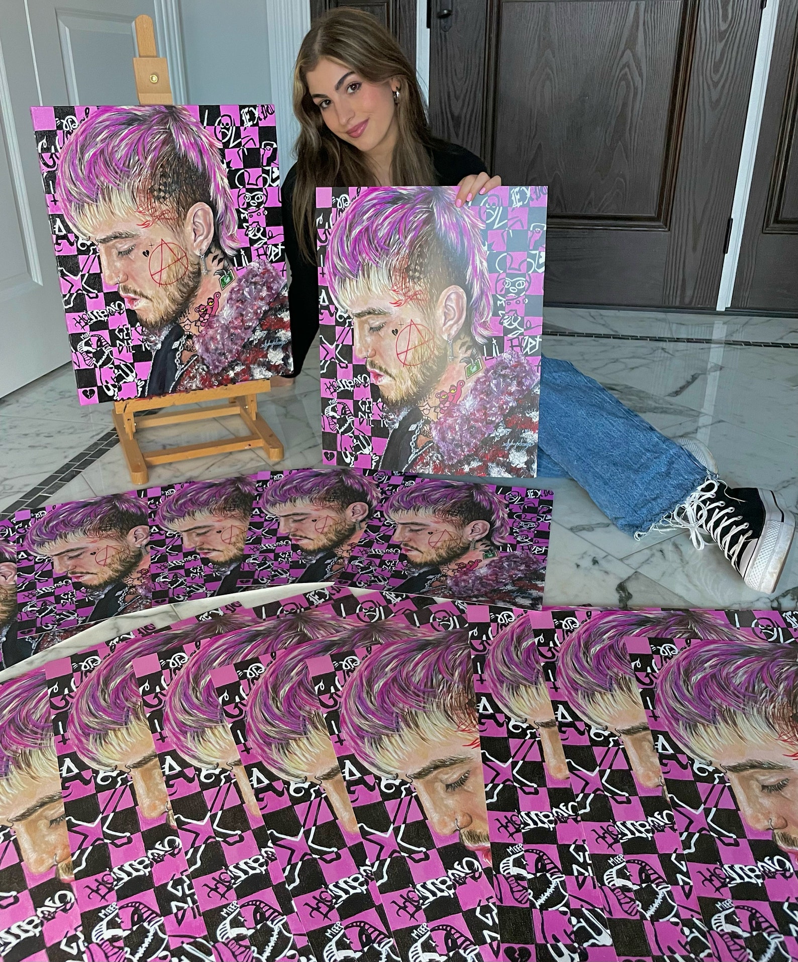 Lil Peep Original Print Poster of Lil Peep Lil Peep Wall Art GBC - Etsy